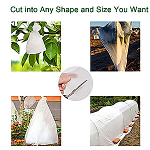 VEAVFIOY Plant Covers Freeze Protection, 10 ft x 30 ft Garden Fabric Plant Cover Floating Row Cover for Winter Frost Protection Sun Protection