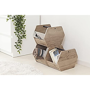 IRIS USA, Inc. SBD IS3B Stack Box, Storage Basket, Brown