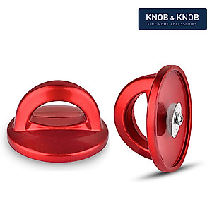 NOKESS Universal Pot Lid Replacement Red Knobs Pan Lid Holding Handles (1 Pack)