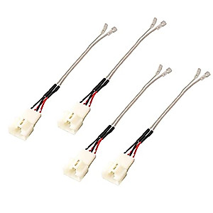 RED WOLF Update Car Dash Tweeter Speaker Wiring Harness Connector for Toyota Camry 2002-2006, 4Runner 2003-2009, Avalon 2005-2012 4PC