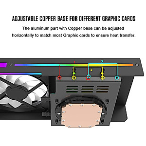 ID-COOLING ICEFLOW 240 VGA Graphic Card Cooler 240mm Water Cooler GPU VGA Cooler Compatible with RTX 20XX Series/GTX 10XX Series /900 Series/AMD RX 200/300 Series/GTX 1600 Series