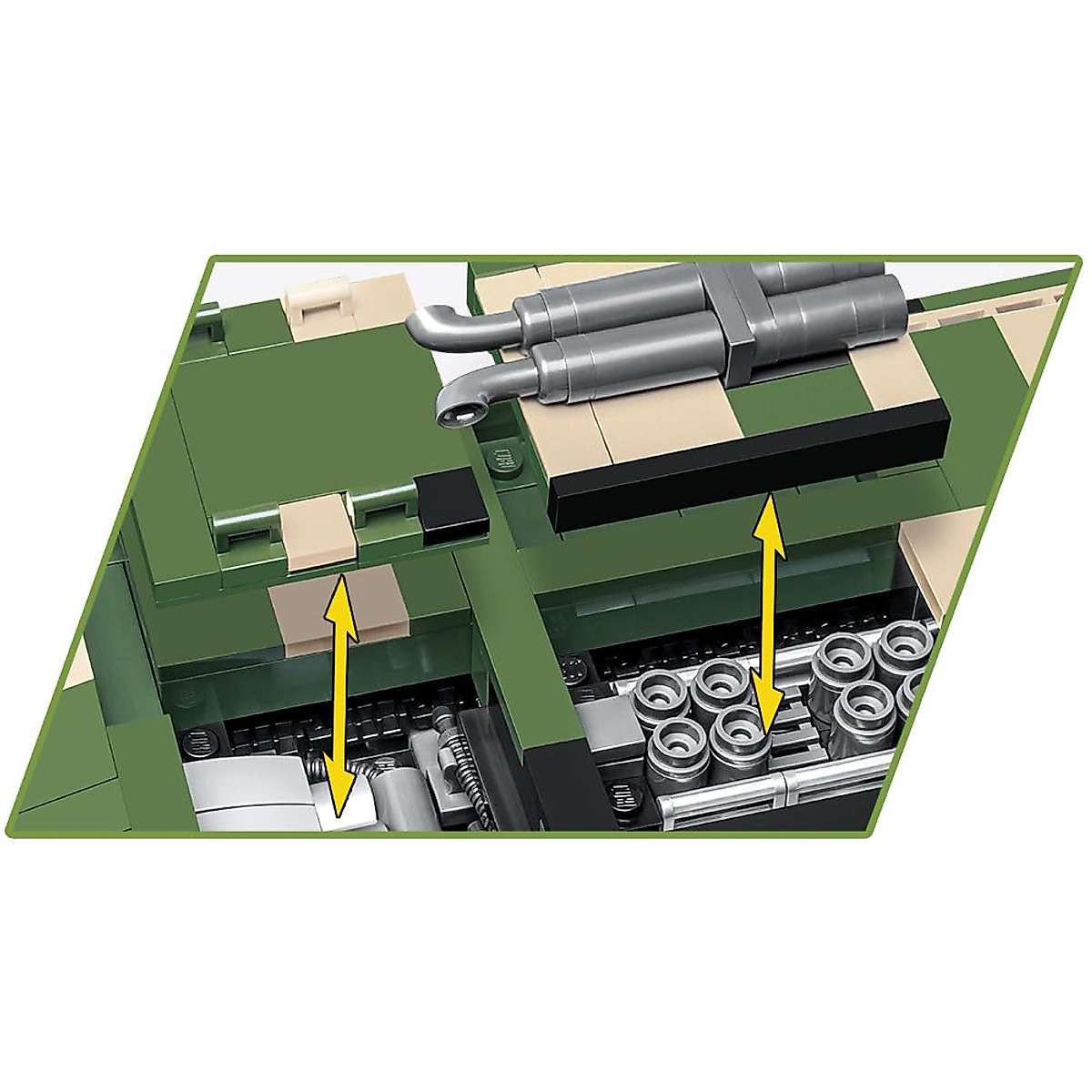 COBI 1225 Pcs Hc WWII /2544/ Tog 2 Super Heavy Tank