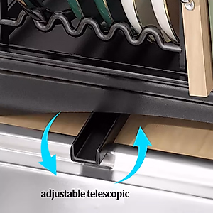 LONONE Dish Drying Rack for Kitchen Counter Dish Racks with Drainer and Glass Holder Kitchen Aid Compact Dish Racks for Kitchen Counter,Green