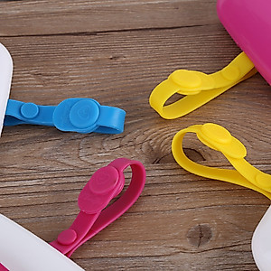 Wet Wipes Storage Box, Outdoor Travel Stroller Wet Wipes Dispenser Refillable Container Carrying Holder for Home Outdoor Travel(White + Blue)