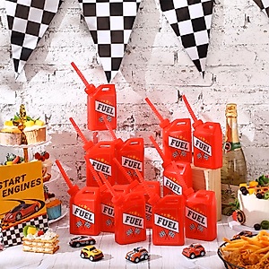 Mifoci 12 Pack Race Car Cups Set 11 oz Car Drinking Cups with Straw Race Car Birthday Party Supplies Party Decorations for Boys Kids Racing Car Theme Birthday Party Supplies