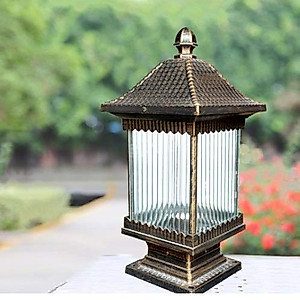SPNEC Creative Outdoor Waterproof Courtyard Gate Wall Landscape Garden Home Villa Column Head Lamp