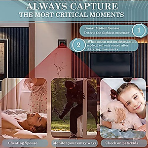 AYFES Wireless Dome Camera Detector HD1080P WiFi Indoor Camera Nanny Cam Home Office Security Camera with Motion Detection Night Vision