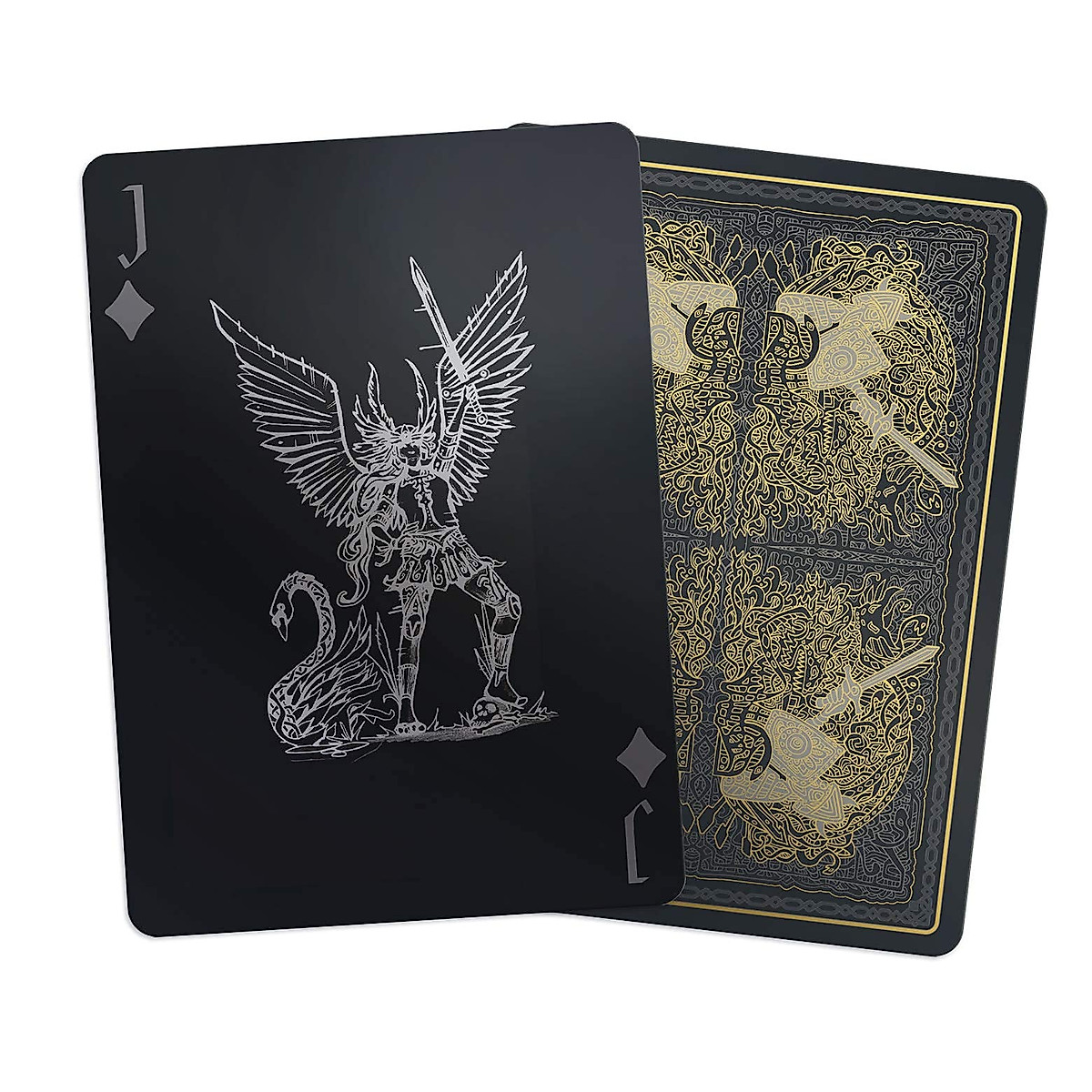 Valkyrie Playing Cards by Gent Supply - Gold, Silver & Black Edition