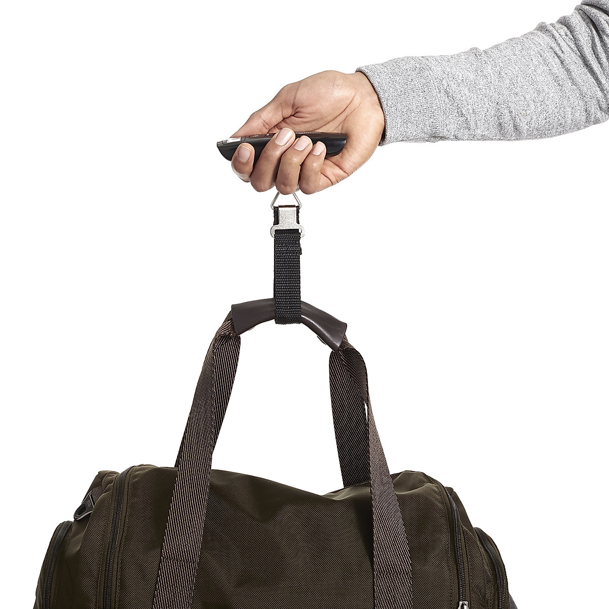 Amazon Basics Portable Digital Luggage Weight Scale, One Size, Black