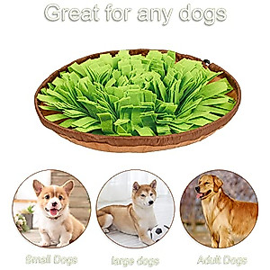 BBdis Snuffle Mat for Dogs,Adjustable Snuffle Mats,Snuffle Foraging Mat for Smell Training and Slow Eating,Snuffle Mat for Large/Medium/Small Dogs(18.9 * 18.9 * 3.1)