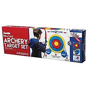 Franklin Sports Kids Archery Target - Inflatable Standing Target with Self-Stick Bullseye & Arrows