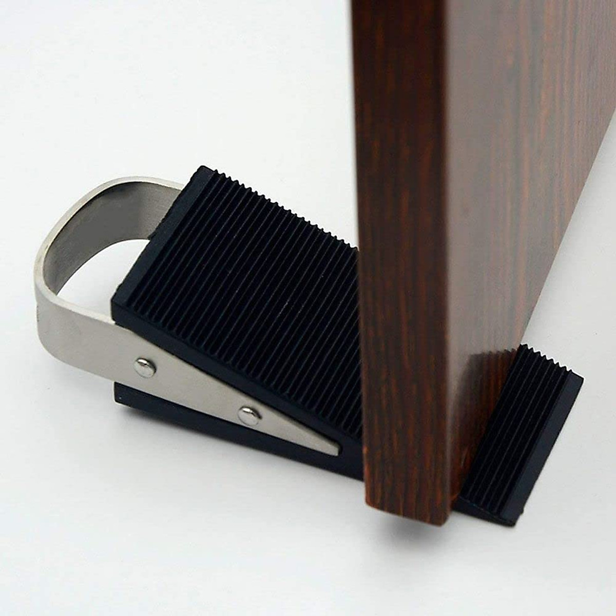Large Rubber Door Stopper - Door Stop That Won't Scratch Floor or Door - Works On All Surfaces