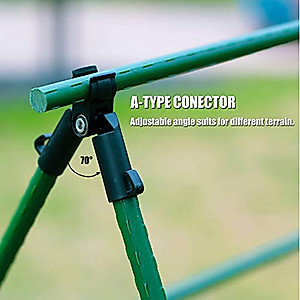 Orgrimmar 26 PCS 48" Garden Support Stakes Plastic Coated Deformable Climbing Plant Trellis Plant Climbing Frame for Tomato Cucumber Eggplant Vine Vegetable (48 Inch)