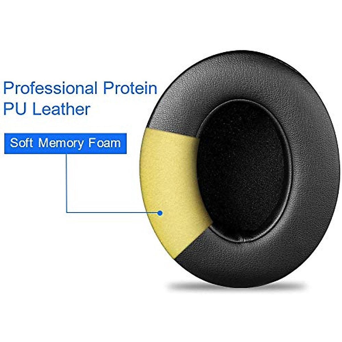 Link Dream Beats Studio 3 Ear Pads Replacement Ear Cushions Memory Foam Earpads Cushion for Beats Studio 2 Studio 3 (Black)