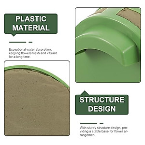 EXCEART Wedding Decoration Wedding Ceremony Decorations Flower Rack Flower Trellis Party Flower Arrangement Tool Flower Mud Mini Foam Stand Flower Arrangements Shelf Cutting Paste Plastic