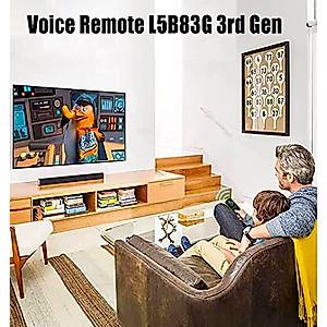 Voice Remote Control L5B83G Replacement for Fire TV (3rd Gen, Pendant Design), Fire TV Lite, Fire TV Stick 4K Max/Bundle (2nd Gen and Later), TV Cube (1st Gen and Later)