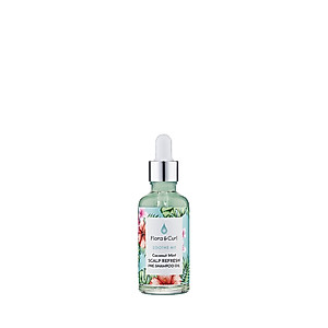 Flora & Curl Coconut Mint Scalp Refresh Pre-Shampoo Dry Scalp Oil | Itchy Scalp Treatment for Curls | Pre-Wash Scalp Oil for Itchy Scalp & Dandruff
