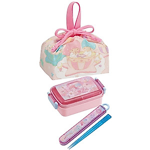 Skater Bento Drawstring Bag, Little Twin Stars, Sparkly Amusement Park, Sanrio, Made in Japan