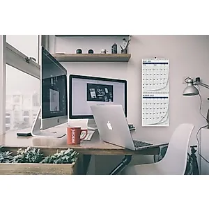 2023-2024 2-Month View Wall Calendar by StriveZen, Move-a-Page, Monthly, Foldable, Vertical, April 2023 - December 2024, 12x 28 Inches, Large, Minimalist, 21 Months