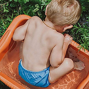 Ijnuhb Washable Baby Swim Diaper Reusable Swimming Diapers for Toddler Swimwear Pants 0-3 Years Boys Shower Gifts (Blue,6 Months)