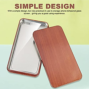 Cabilock Desktop Stand Desktop Stand Glass Containers 4pcs Metal Portable Storage Box Empty Tins with Lid Screen Protector Organizer Desktop Stand Glass Containers Glass Containers