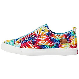 Blowfish Malibu Girls Play-k Sneaker, Rainbow Tie Dye, 2 Little Kid US