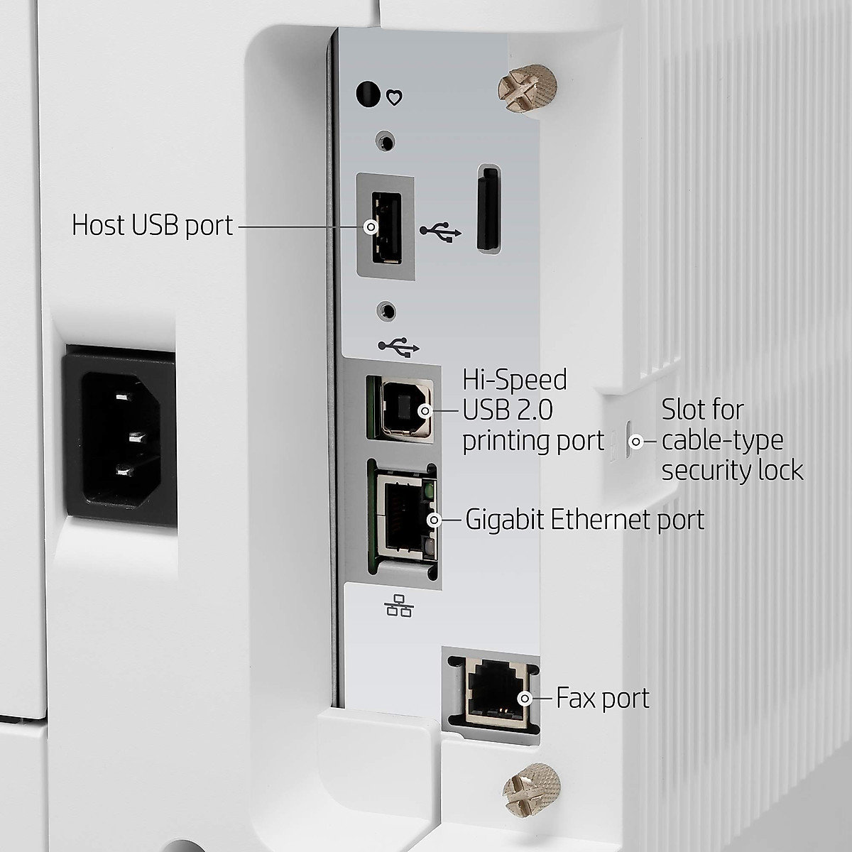 HP LaserJet Enterprise Flow MFP M635z Monochrome All-in-One Printer with built-in Ethernet, 2-sided printing, high-capacity input feeder, wheeled stand & 3-bin stapler/stacker (7PS99A)