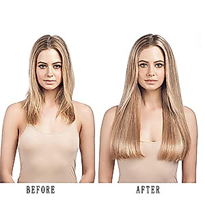 OMGREAT 23 Inch 7Pcs 16Clips Clip in Hair Extensions for Women Beauty Long Straight Thick Hair Extensions Ash Blonde