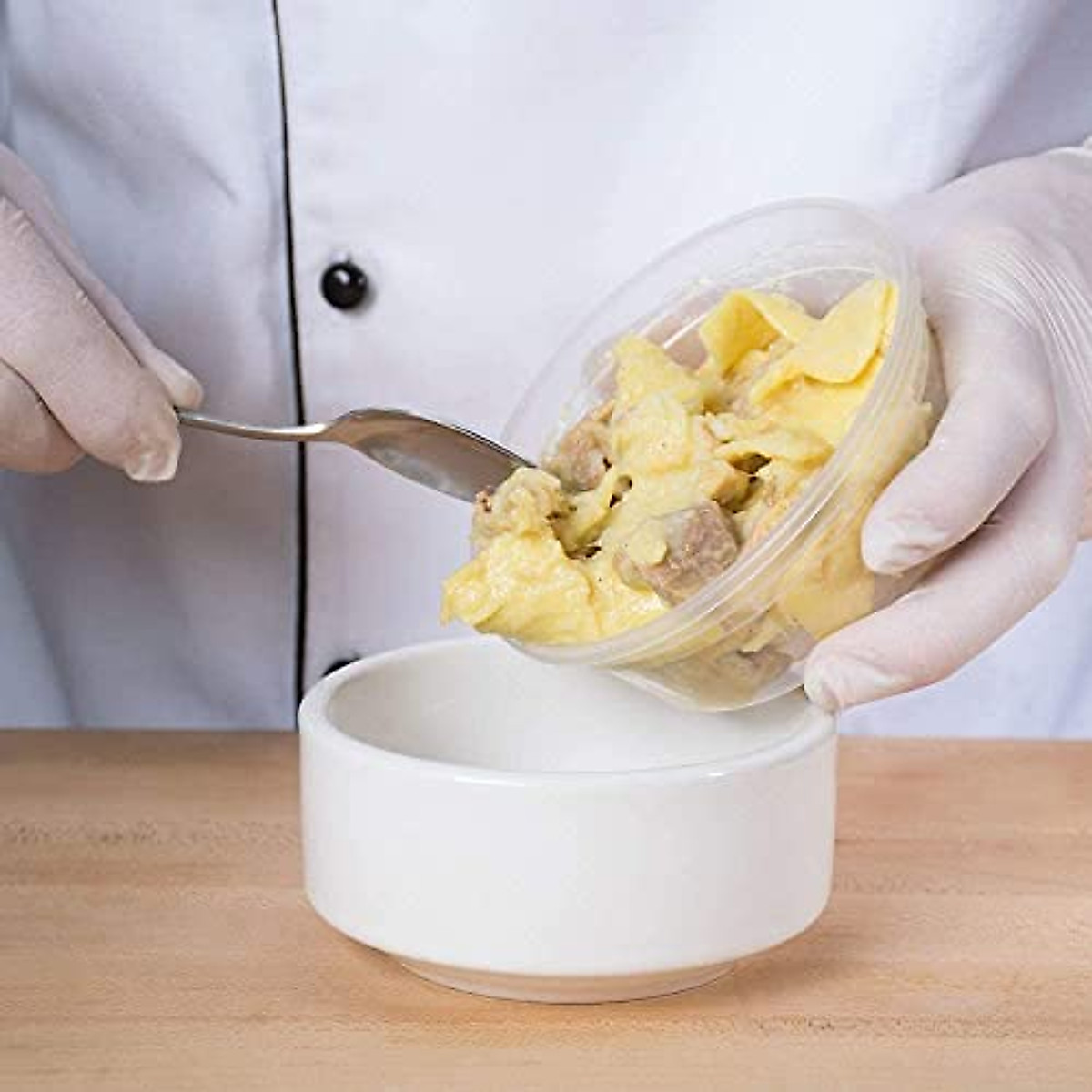 RiverBlue TSHomeGoods Deli Food Storage Containers With Lids 8 oz. /Freezer Safe/Microwaveable/Meal Prep/Airtight Lids/Take Out/Disposable/Leak Proof/Buffets/Stackable (24 PACK) Extra Hard Plastic.