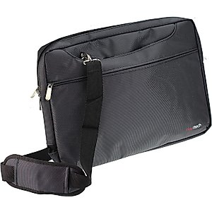 Navitech Black Sleek Premium Water Resistant Laptop Bag - Compatible With ASUS ROG Zephyrus G14 14" Gaming Laptop