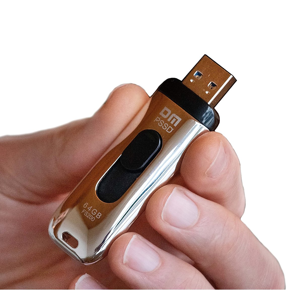 Dynon Metrics External SSD Flash Drive – External SSD Drive with Retractable USB-A Connectivity – Portable SSD for Travel, Office, Work from Home – Sleek and Durable Alloy SSD External Stick 256 GB