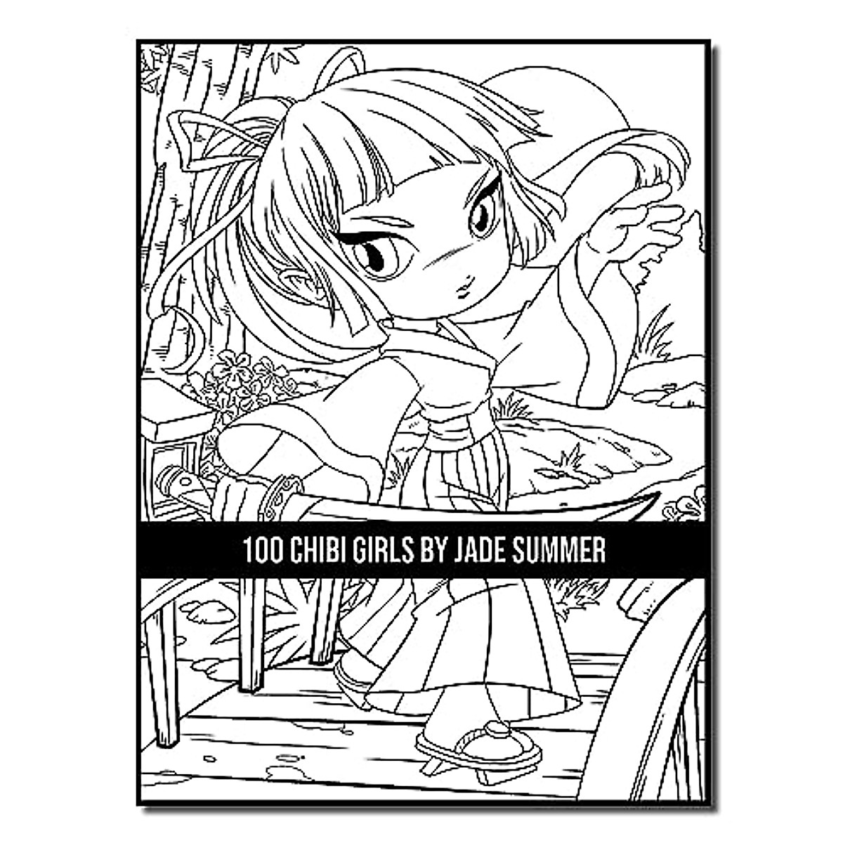 100 Chibi Girls: An Adult Coloring Book Collection with Cute Girls, Fantasy, Horror, Christmas, and More!