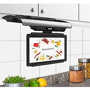 RCA Under Cabinet Speaker Dock with 11.6" Space Saver Android Tablet 2GB RAM 32GB