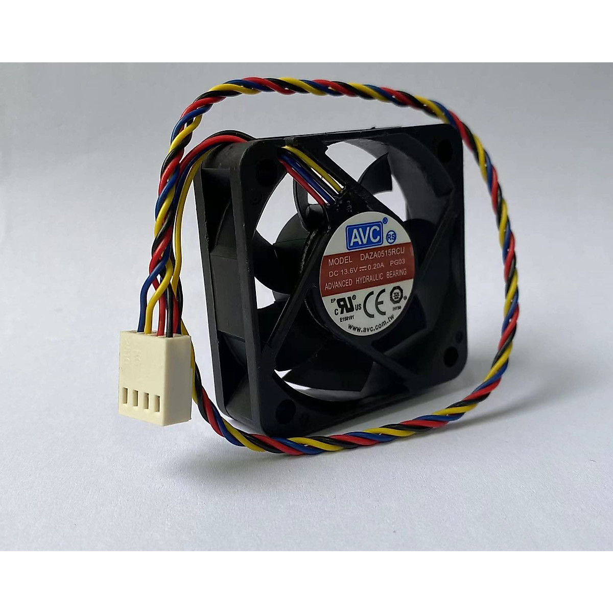 for DAZA0515RCU PG03 Fan DC13.6V 0.20A 5CM 50×50×15mm 4-Wire Silent Cooling Fan