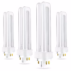 (12 Pack) PLC-13W 841, 4 Pin G24q-1, 13 Watt Double Tube, Compact Fluorescent Light Bulb, Replaces Sylvania 20667 CF13DD/E/841 - Philips 38328-1 PL-C 13W/841/4P/ALTO and GE 97597 F13DBX/841/ECO4P