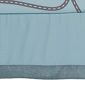 Lambs & Ivy Baby Car Tunes 4-Piece Nursery Crib Bedding Set - Blue
