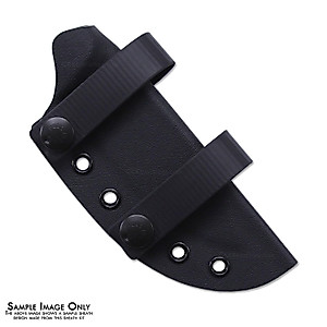 HolsterSmith DIY Sheath Making Kit - 1-Piece Design - KYDEX - P1 Texture - Black - IWB SoftLoops (Black) - (w/Mounting Hardware) - (w/Molding Foam and Eyelet Hand Setter)