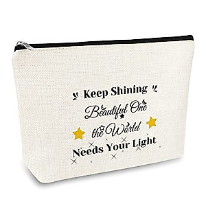 Inspirational Gifts for Girls Women Makeup Cosmetic Bag Best Friend Sister Friendship Gift Encouragement Gift Appreciation Thank You Gifts Birthday Christmas Graduation Gifts for Daughter Coworker BFF