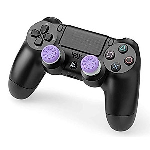 KontrolFreek FPS Freek Galaxy Purple for PlayStation 4 (PS4) and PlayStation 5 (PS5) | Performance Thumbsticks | 1 High-Rise, 1 Mid-Rise | Purple