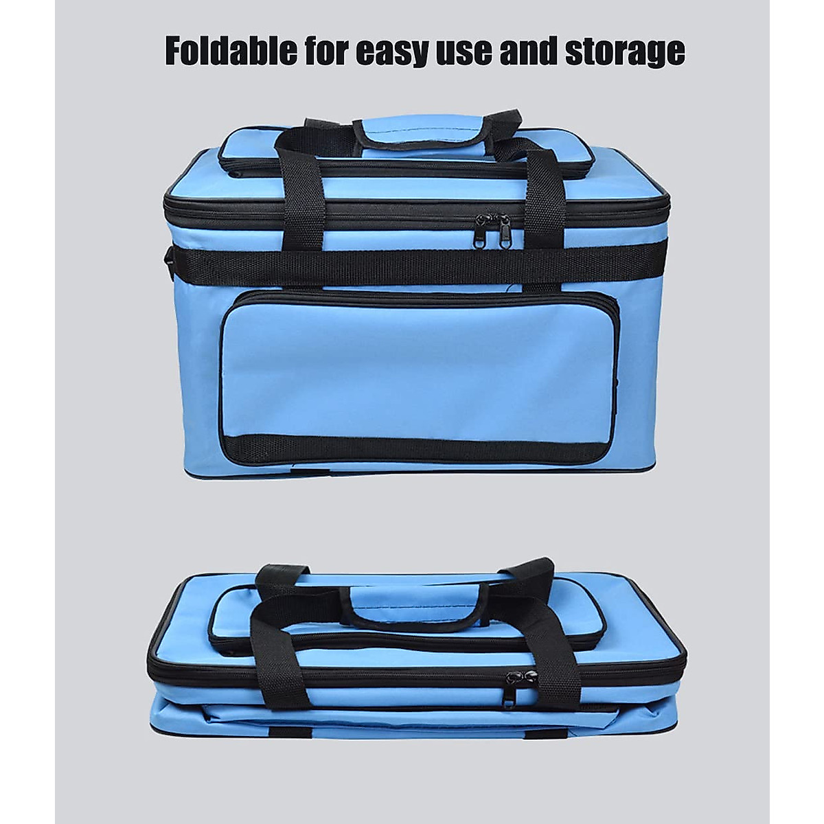 Art Supplies Organizer Bag Art Craft Tool Storage Tote Bag Art Supplies Carrying Bag Case Artist Travel Carrier Bag Waterproof Paint Box Case Foldable For Drawing Sketch Painting Large Capacity