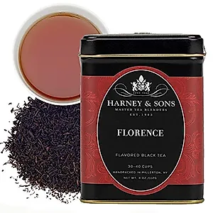 Harney & Sons Chocolate Black Tea, Florence, Hazelnut, 4 Ounce