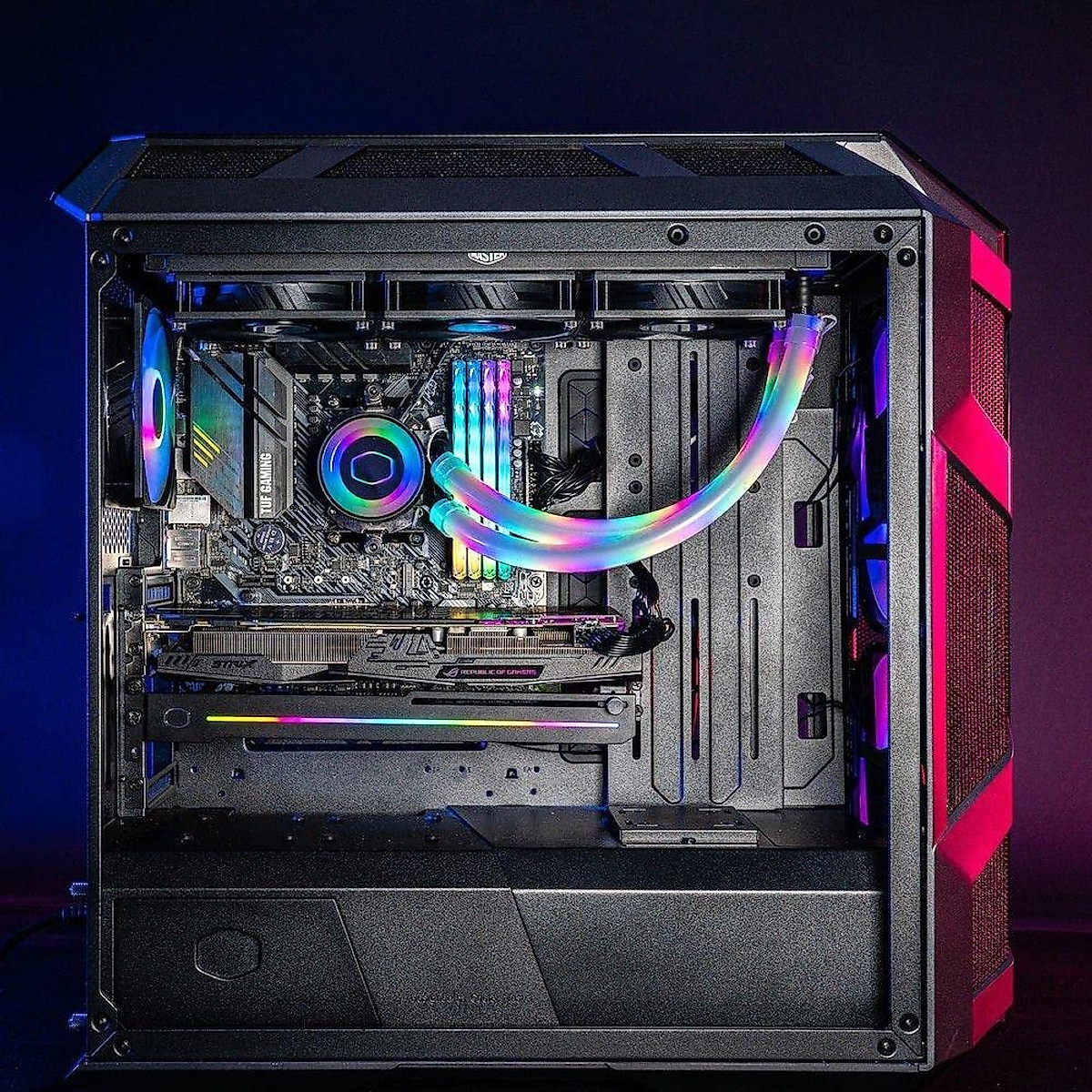 Cooler Master Addressable RGB LED Tube Sleeve A1, 30 ARGB LEDs Soft Rubber Easy molding Versatile Sizing 12mm Diameter for Liquid Cooling Tubing