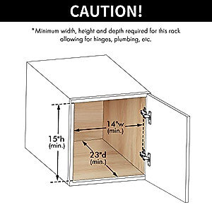 KES Pull Out Cabinet Organizer, Pot and Pan Organizer for Cabinet 12" W * 21" D Cookware Organizer Slide Out for Pans, Pots, and Lids Matte Black Under Sink Organizers and Storage, KPR500W30D53-BK