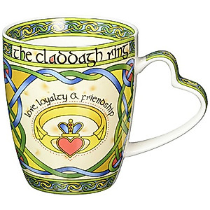 Irish Claddagh Ring Bone China Mug - An Irish Gift designed in Galway Ireland