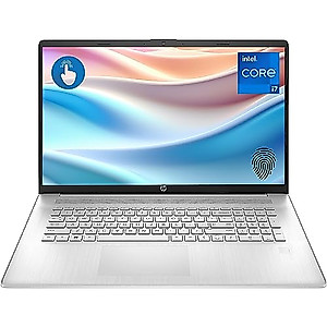 HP Essential 17 Laptop, 17.3" HD+ Touchscreen, Intel Core i7-1255U, 32GB RAM, 2TB SSD, Webcam, HDMI, Wi-Fi 6, Backlit Keyboard, Fingerprint Reader, Windows 11 Home