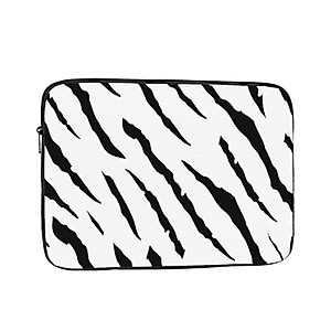 Tiger Zebra Stripe 13 inch Portable Laptop Sleeve Compatible with MacBook Air Notebook Computer Case for Men Women College School Students