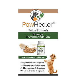 PawHealer® Dissolve Herbal Formula - 200 Capsules - Remedy for Fatty Lumps & Bumps in Dogs & Pets …