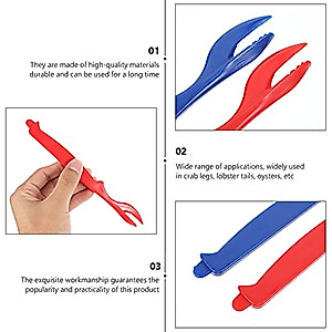 Hemoton Seafood Opener Tools Seafood Opener Tool 6Pcs Seafood Crackers Picks Tools Set Easy Opener Shellfish Sheller Knife for Lobster Crab Prawns Crawfish Shrimp Prawn Crab Tools