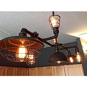 Rolay 6 Pack, 25 Watt Vintage Edison Light Bulb with Squirrel Cage Filament, 110~130 Volts, E26 Base