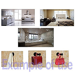 NELXULAS Classic Black Stainless Steel Single Super Heavy Duty Wall Mount Hook, Bath Towel Hooks, Coat Hanger (2", 4 PCS)